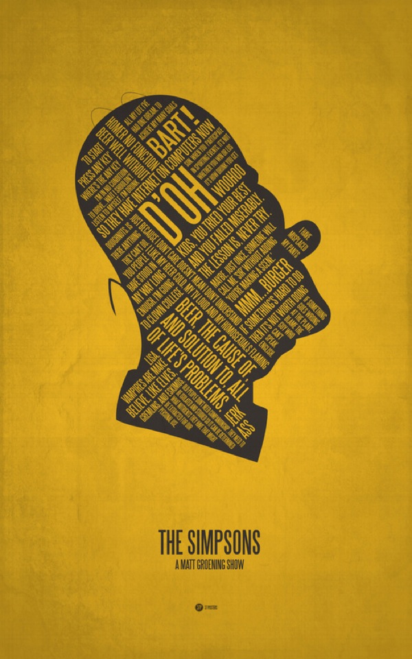 simpsons-typo-movie-poster » Design You Trust — Design Daily Since 2007