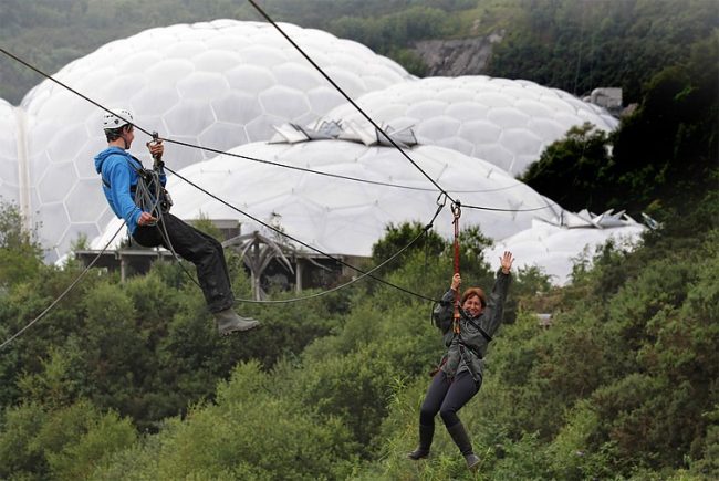 England’s Longest Zip Wire Opens At The Eden Project » Design You Trust ...