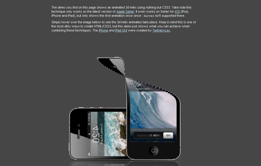 Animated Css3 Helix Using 3d Transforms Design You Trust — Design 8911
