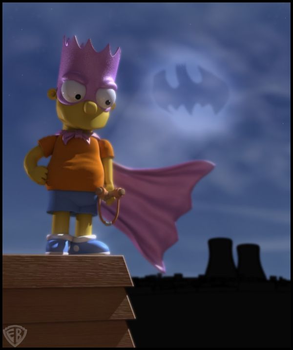 3D-Cartoon-Figures-Bart-Simpson-Batman » Design You Trust — Design ...
