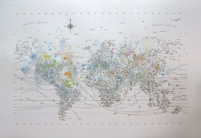 Typographic World Map » Design You Trust — Design Daily Since 2007