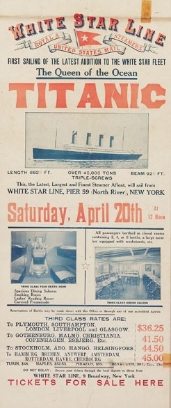 Titanic-1912-Advertisements-1 » Design You Trust — Design Daily Since 2007