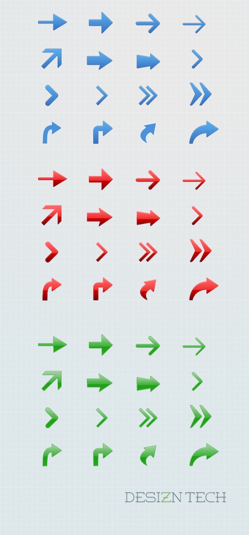 Free PSD Vector Arrow Set | blogs4web