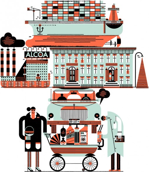 Raymond Biesinger illustrator – Tracing ∆'s