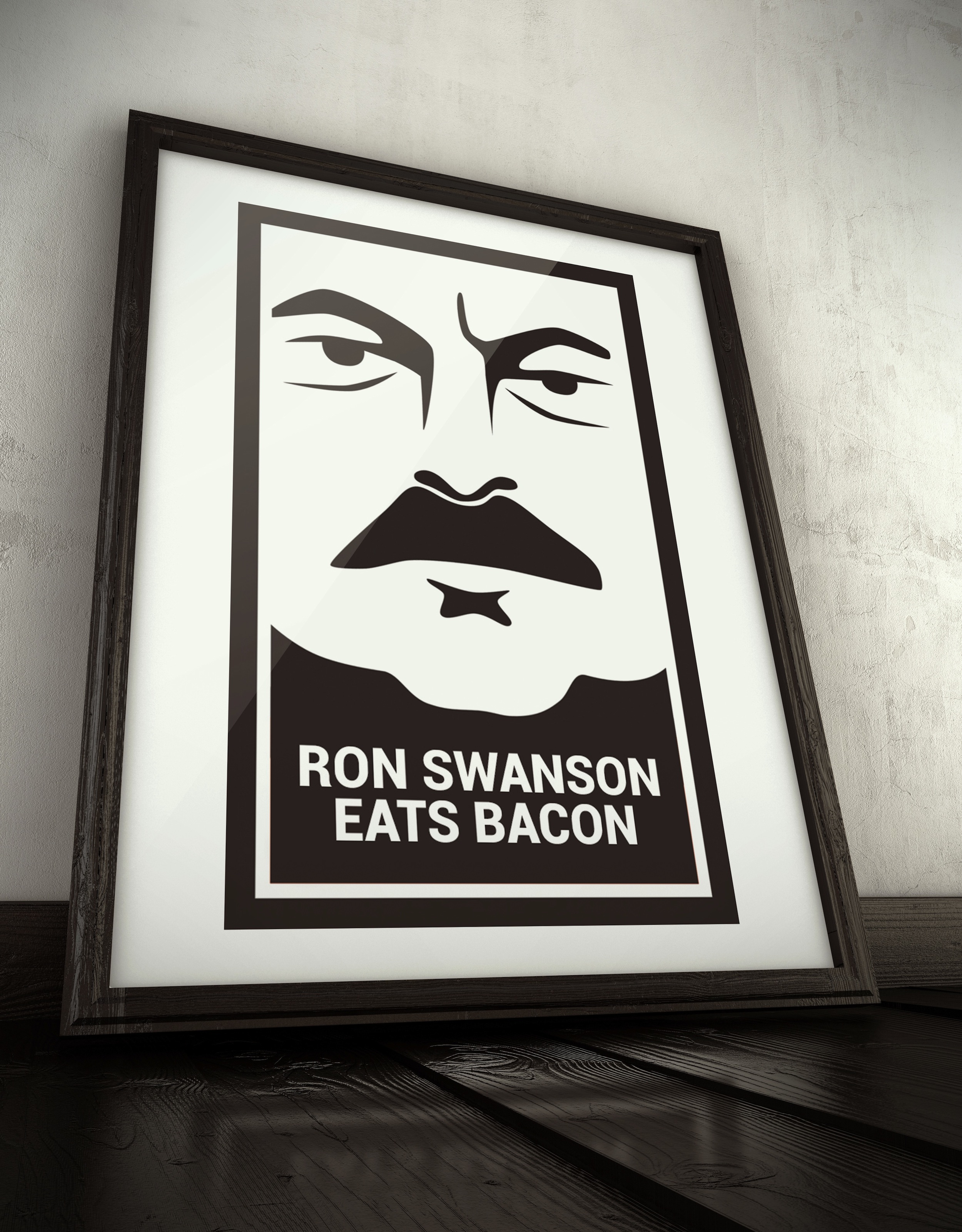 Ron Swanson eats bacon » Design You Trust — Design Daily Since 2007