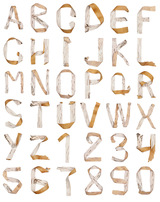 birch-bark-font-alphabet » Design You Trust — Design Daily Since 2007
