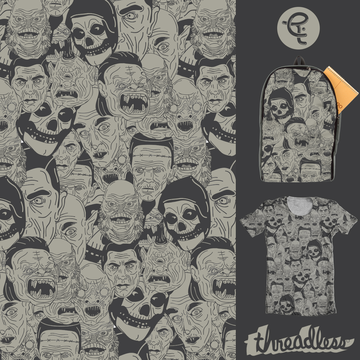 famous monters threadless » Design You Trust — Design Daily Since 2007