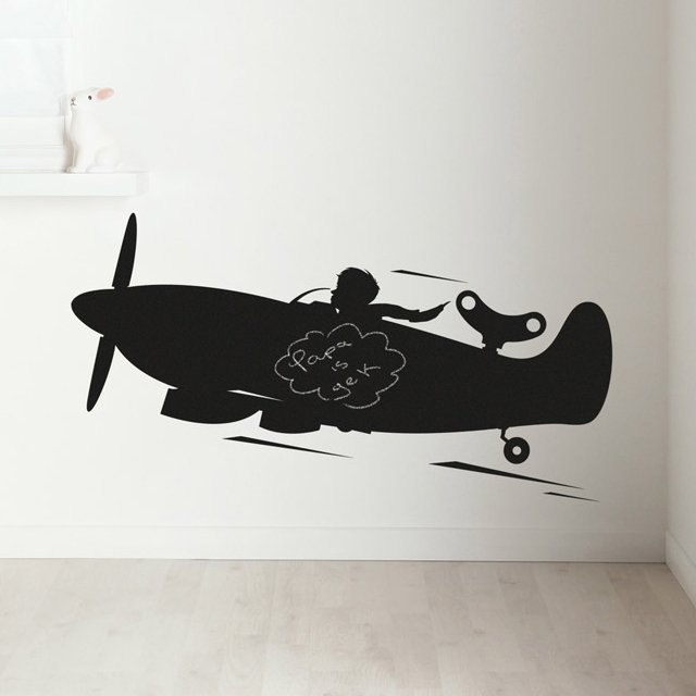 Airplane-Chalkboard-Wall-Sticker » Design You Trust — Design Daily ...