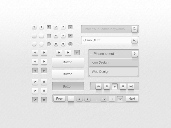 Clean-UI-Kit-Preview1 » Design You Trust — Design Daily Since 2007