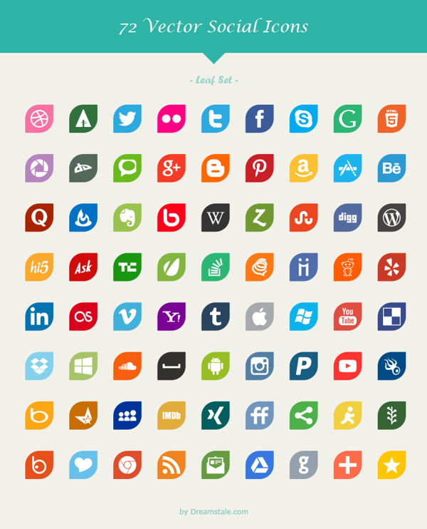 Vector-Social-Media-Icons-05 » Design You Trust — Design Daily Since 2007