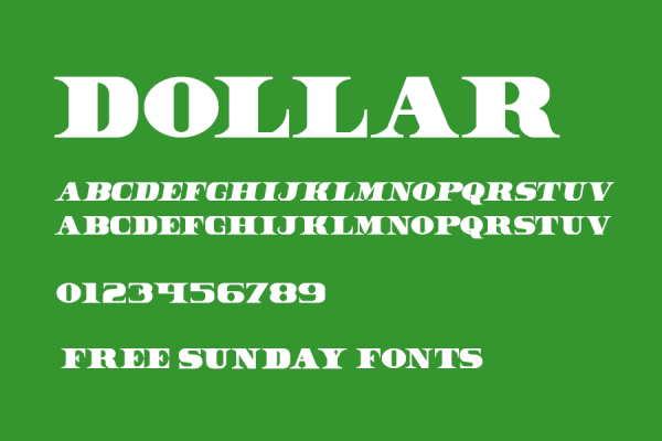 DOLLAR-FONT » Design You Trust — Design Daily Since 2007