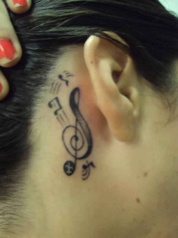 3-music-notes-ear-tattoo » Design You Trust — Design Daily Since 2007