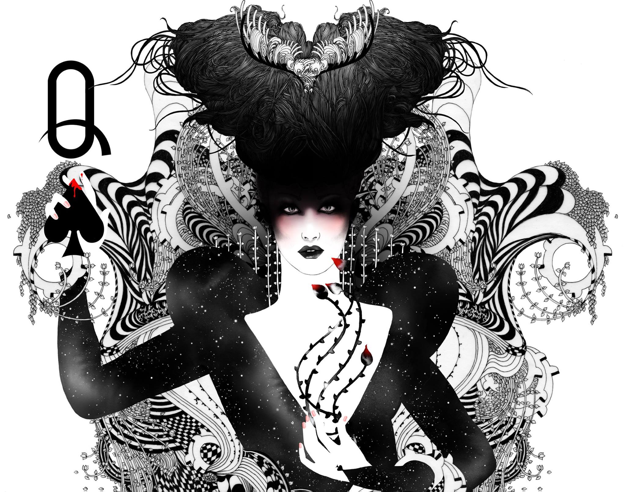 the queen of spades by italian freelance award wiiner illustrator ...