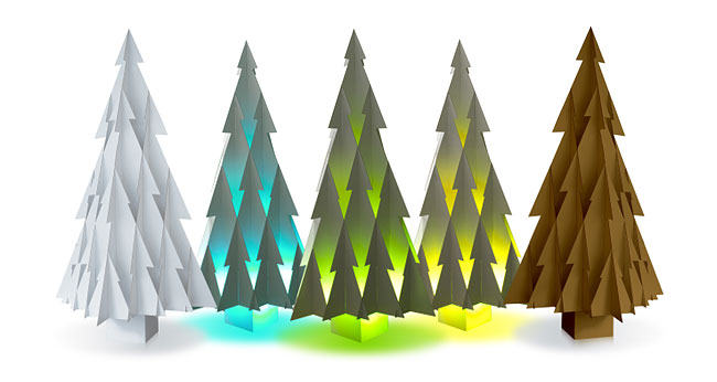 Unique Design Christmas Tree in Cardboard and Wood » Design You Trust ...