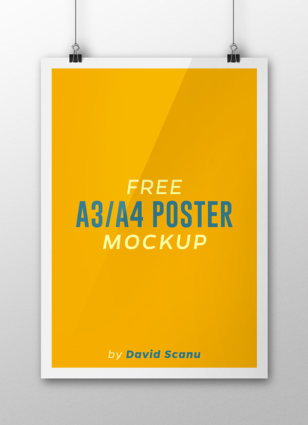 Free-A3-A4-Poster-Mock-Up » Design You Trust — Design Daily Since 2007