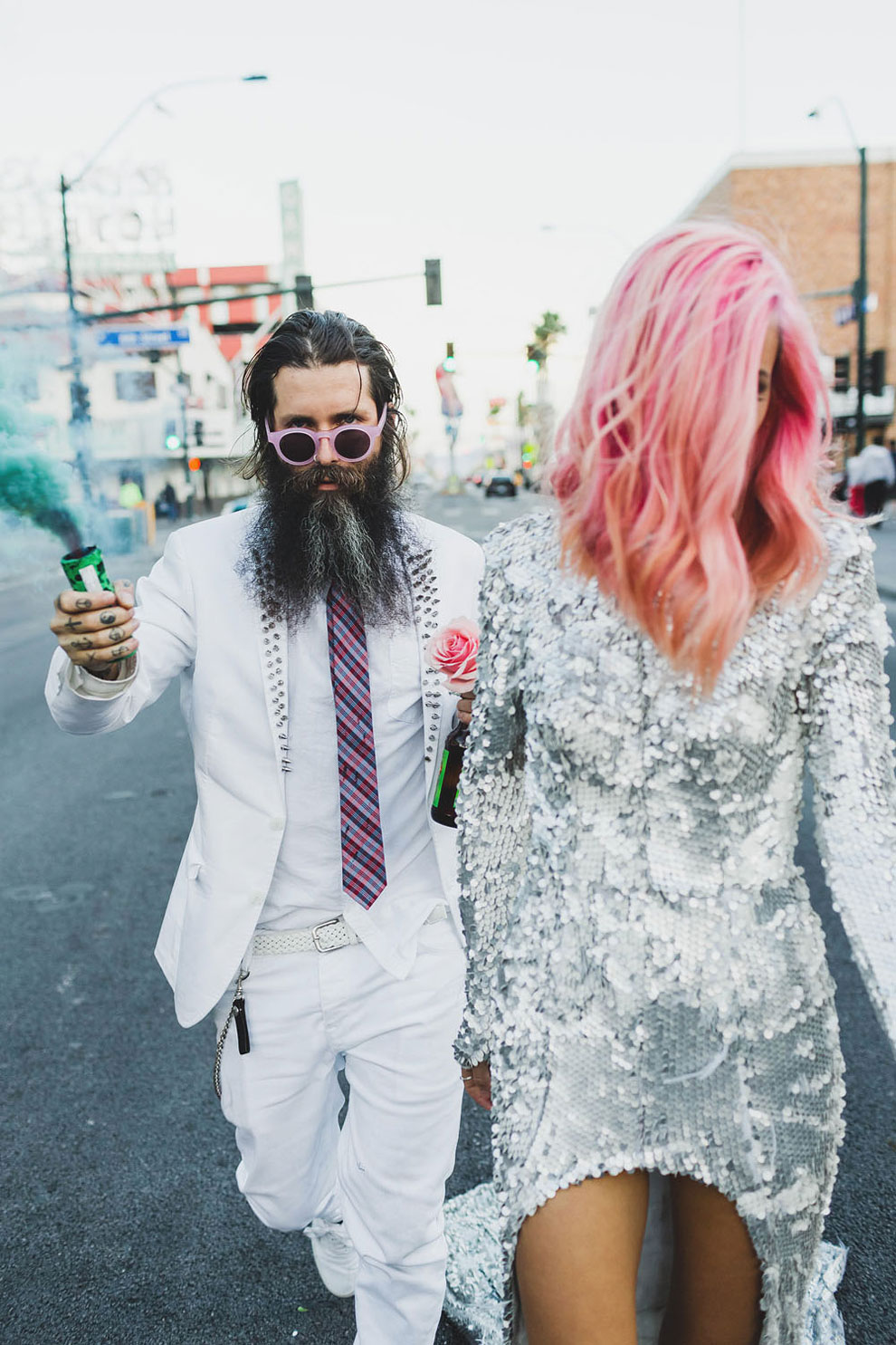 This Badass Couple’s Vegas Elopement Is The Epitome Of Cool » Design ...