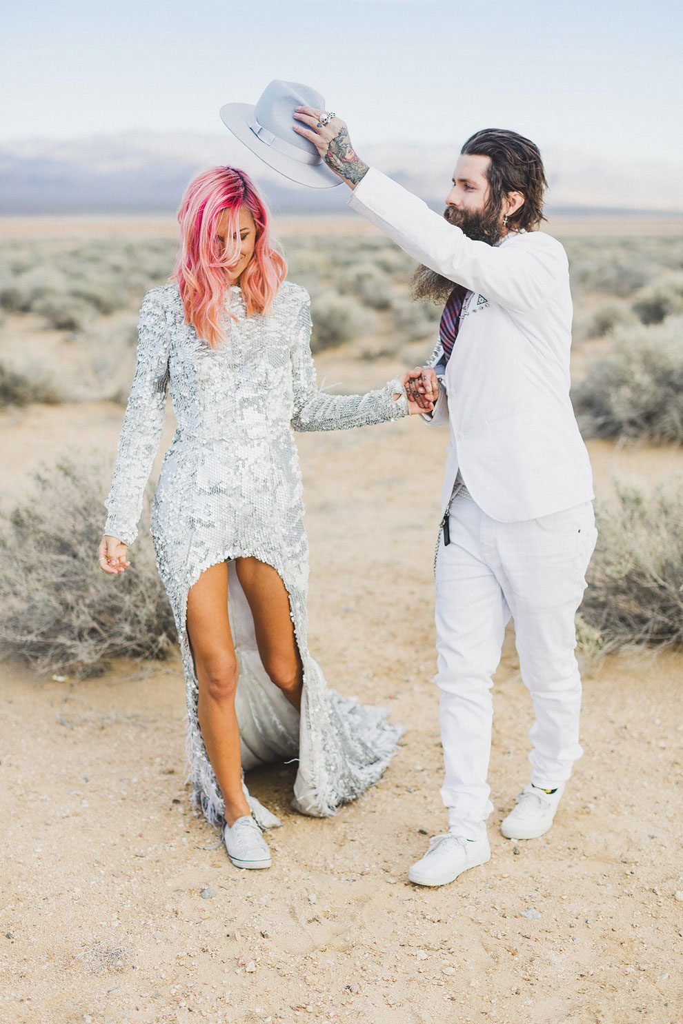 This Badass Couple’s Vegas Elopement Is The Epitome Of Cool » Design ...