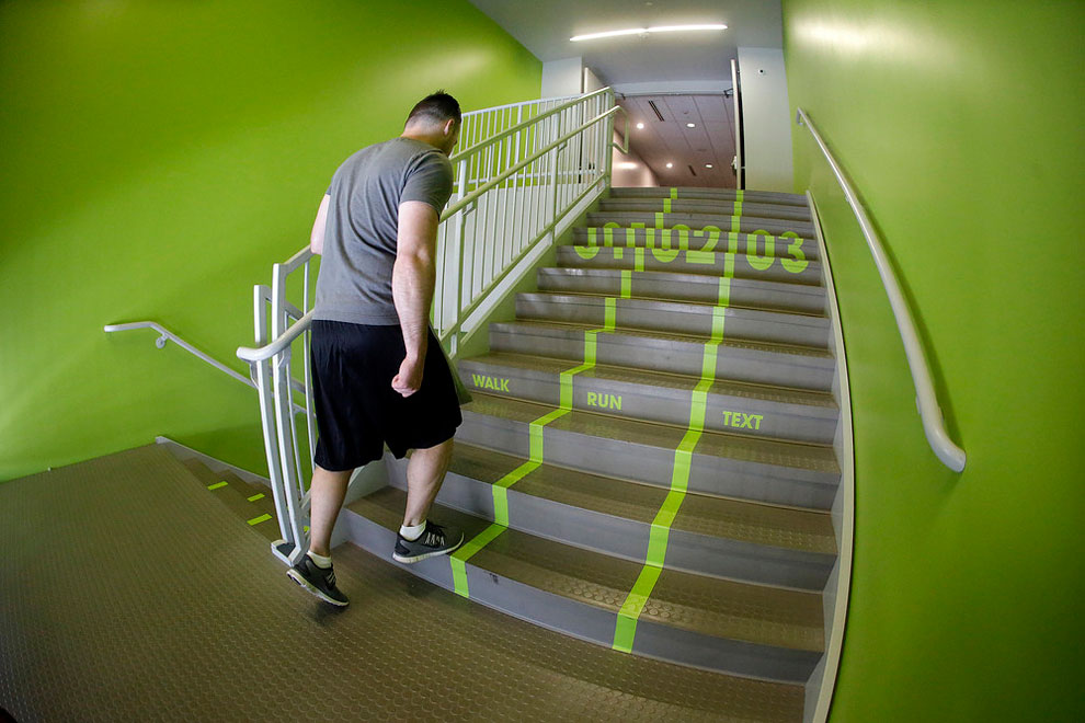 Smart Stairs Marking in Utah Valley University » Design You Trust ...