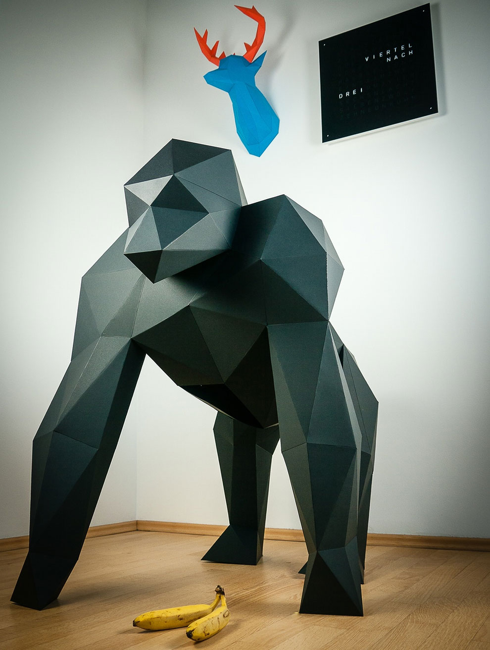 Papertrophy – Life-Size Polygon Shaped Paper Sculpture For Your Home By ...