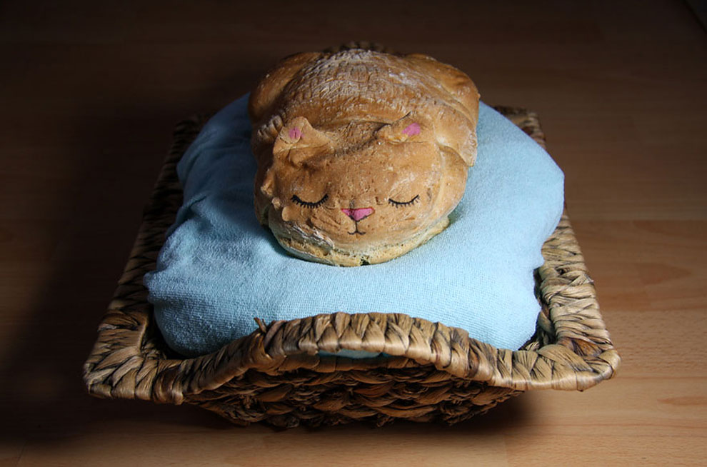 Baker Turns Loaves of Bread into Adorably Sleepy “Catloaf” » Design You ...