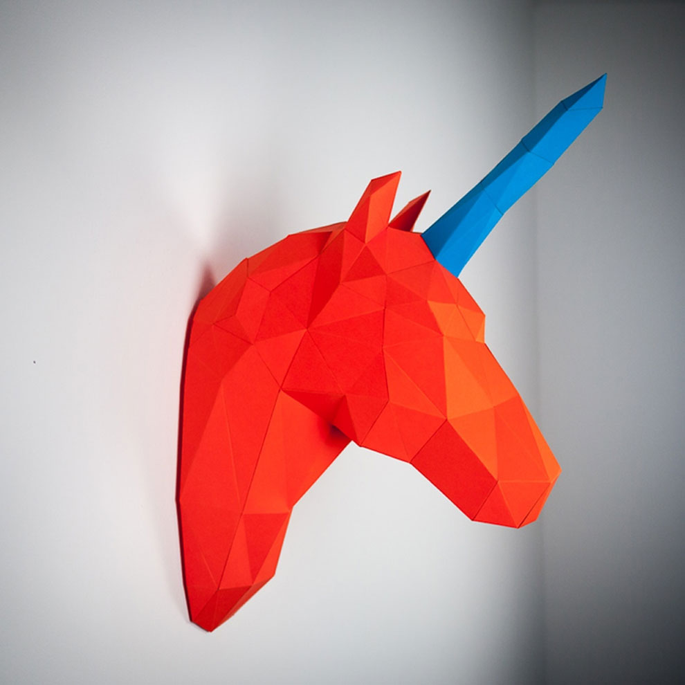 Papertrophy – Life-Size Polygon Shaped Paper Sculpture For Your Home By ...