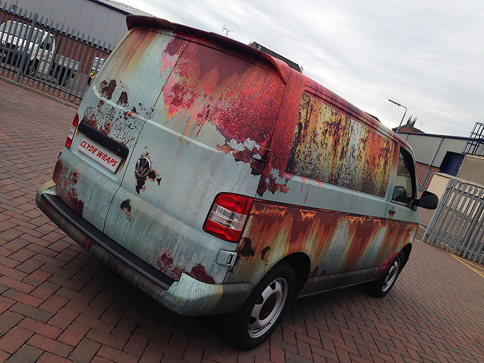 Brand New VW Transporter Gets Witty Camouflage To Keep It From Being ...