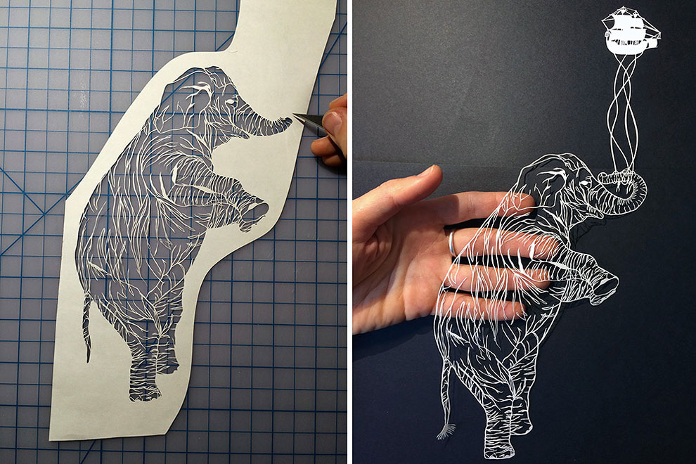 Intricate Paper-Cut Illustrations By Maude White » Design You Trust ...