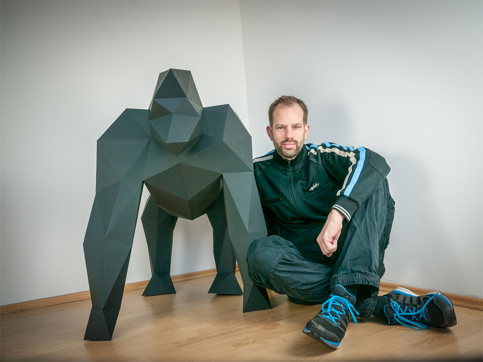 Papertrophy – Life-Size Polygon Shaped Paper Sculpture For Your Home By ...