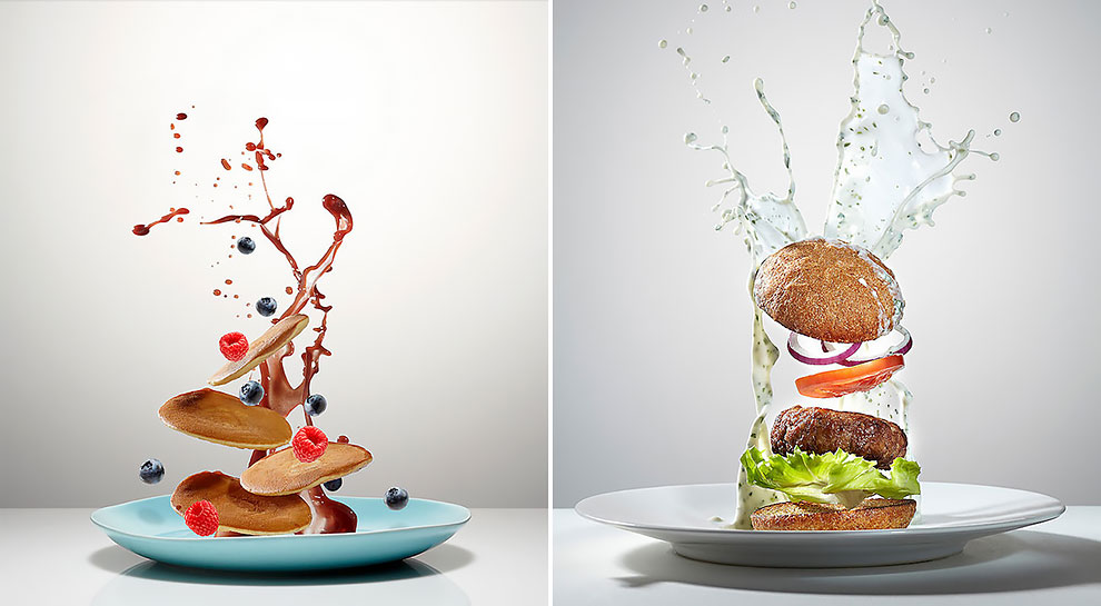 A Photographer Took Delightfully Messy Photos Of Meals In Mid-Air ...