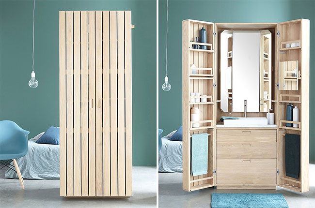 French Designers Create A Tiny Bathroom In A Box » Design You Trust ...
