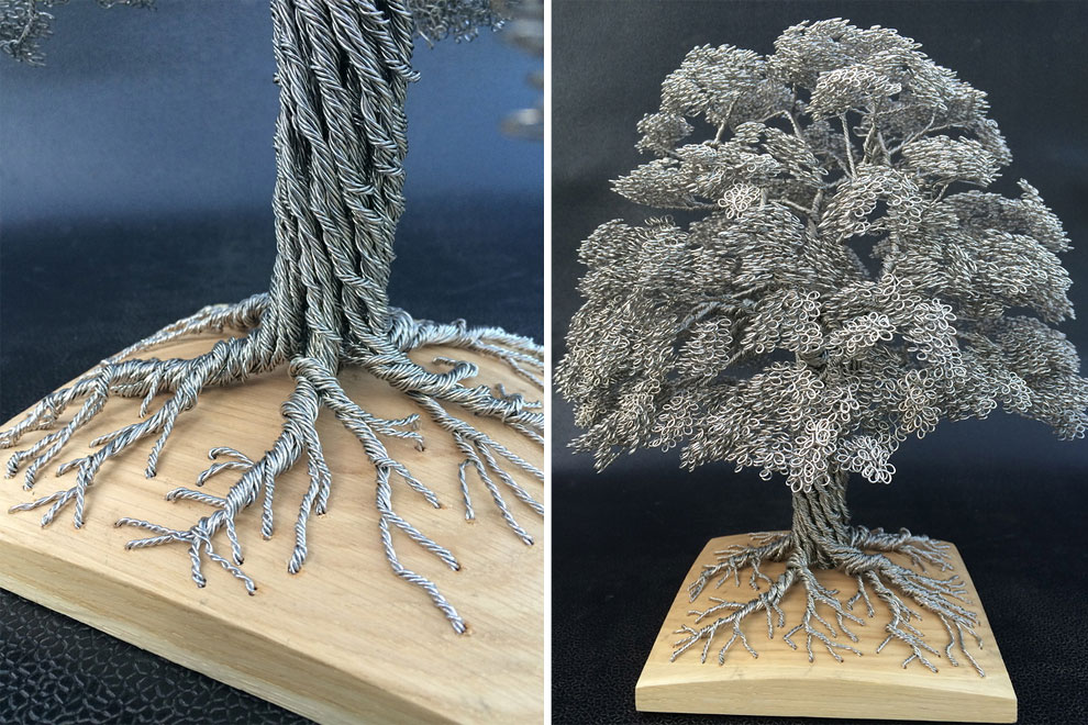 Clive Madison Uses Just Wire To Make Tree Sculptures » Design You Trust ...