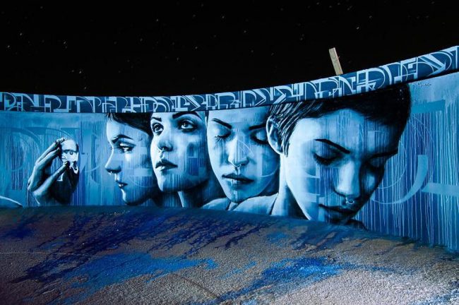 ‘Kinetoscope’, A 360-Degree Mural Inside an Abandoned Water Tank in ...