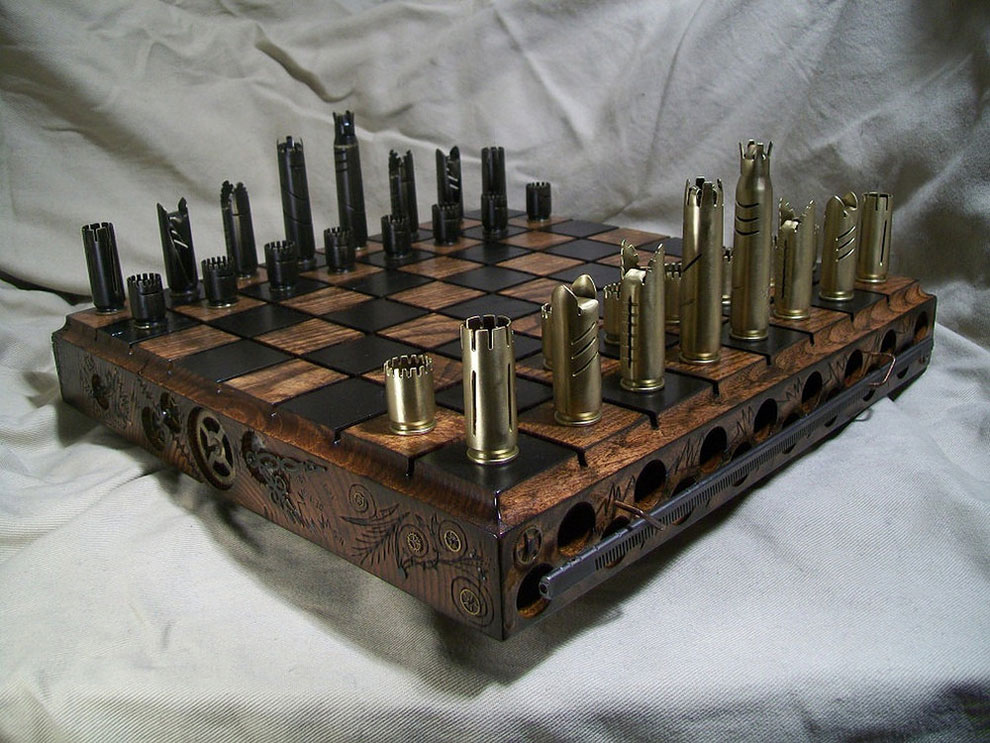 Fantastic-looking Custom Made Steampunk Bullet Shell Chess » Design You ...