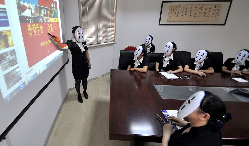 The “No-Face” Day: Workers In China Wear Masks To Hide Facial ...