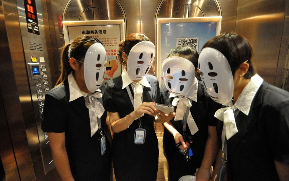 The “No-Face” Day: Workers In China Wear Masks To Hide Facial ...