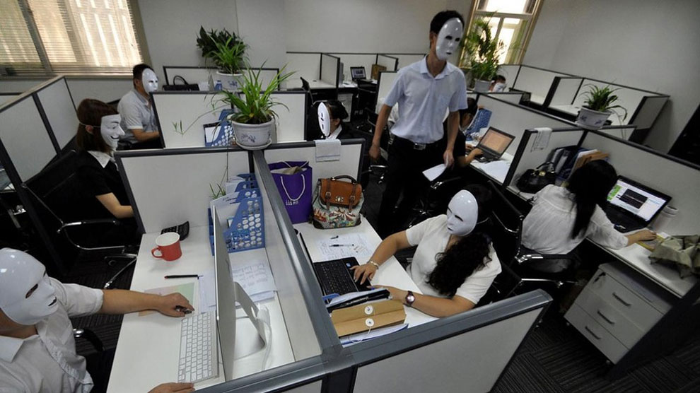 The “No-Face” Day: Workers In China Wear Masks To Hide Facial ...