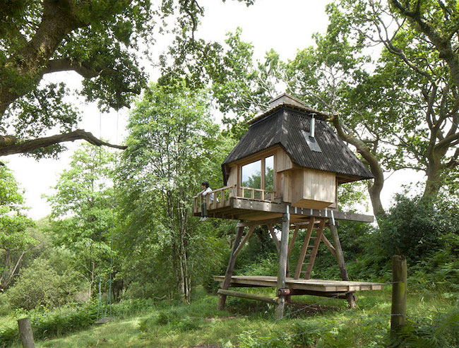 Secluded Timber Cabin on Stilts is a Creative Escape for Writers ...
