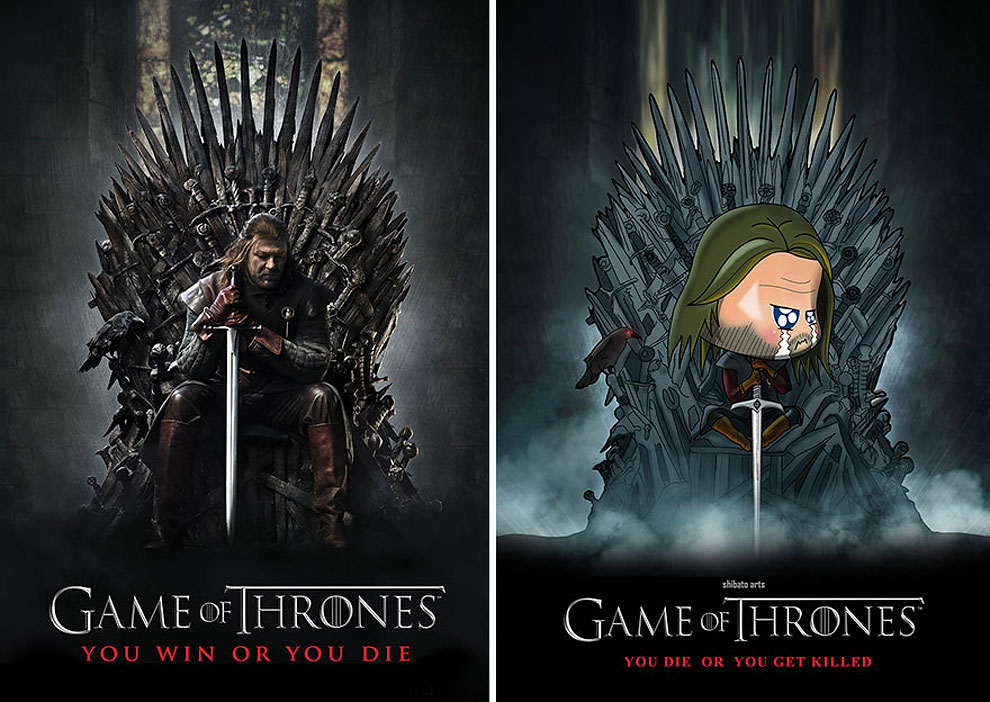 An Artist Recreates Popular TV Series Posters Into Fun Illustrations ...