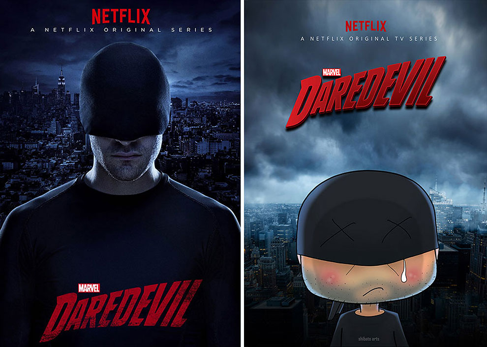 An Artist Recreates Popular TV Series Posters Into Fun Illustrations ...