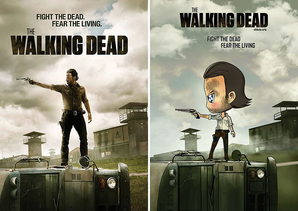 An Artist Recreates Popular TV Series Posters Into Fun Illustrations ...