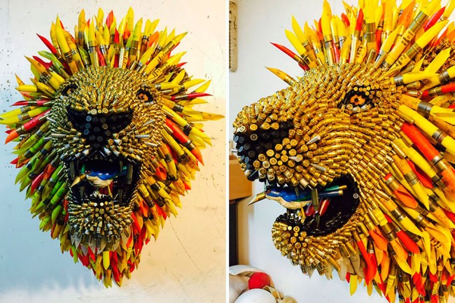 This Artist Creates a Unique Sculptures and Landscapes from Bullet ...