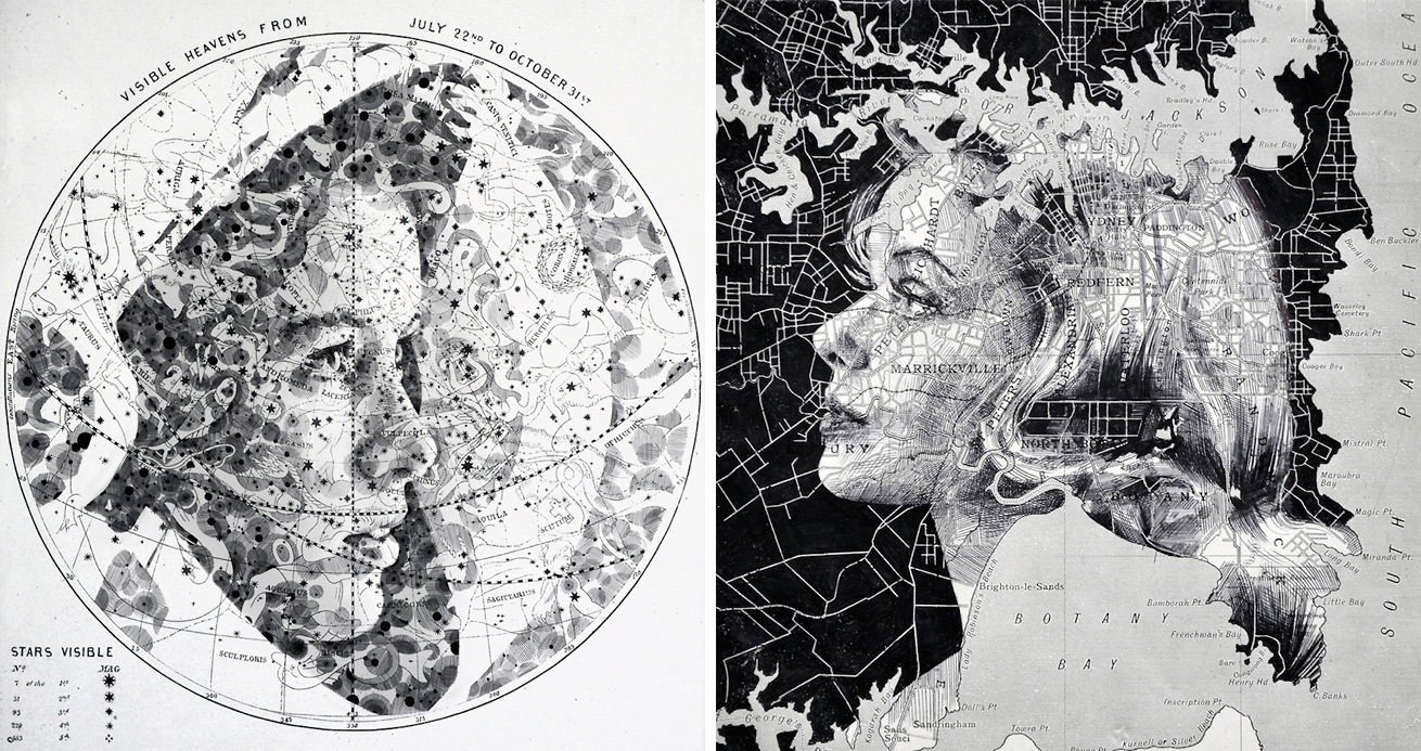 This Artist Creates Magnificent Portraits On Maps » Design You Trust ...