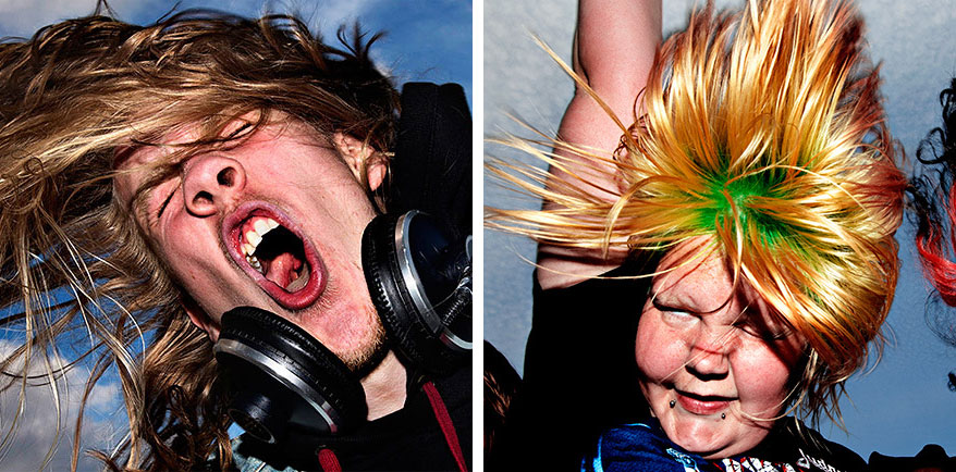 Brilliant, Energetic and Skillfully Shot Images of Headbangers Mid-Bang ...