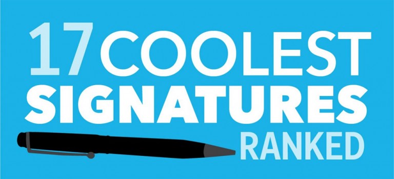 The 17 Coolest Signatures Of Famous People Throughout History » Design ...