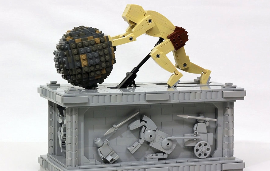 Watch This Kick-Ass LEGO Sisyphus Push His Boulder Till The End Of Time ...