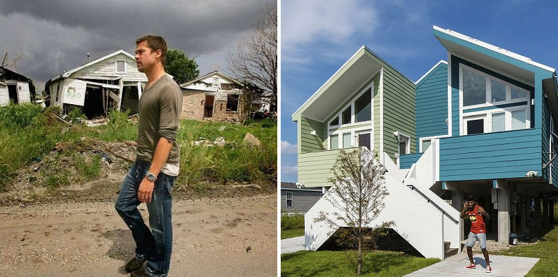 Brad Pitt Has Built Over 100 Homes For Families Who Had Lost Everything ...