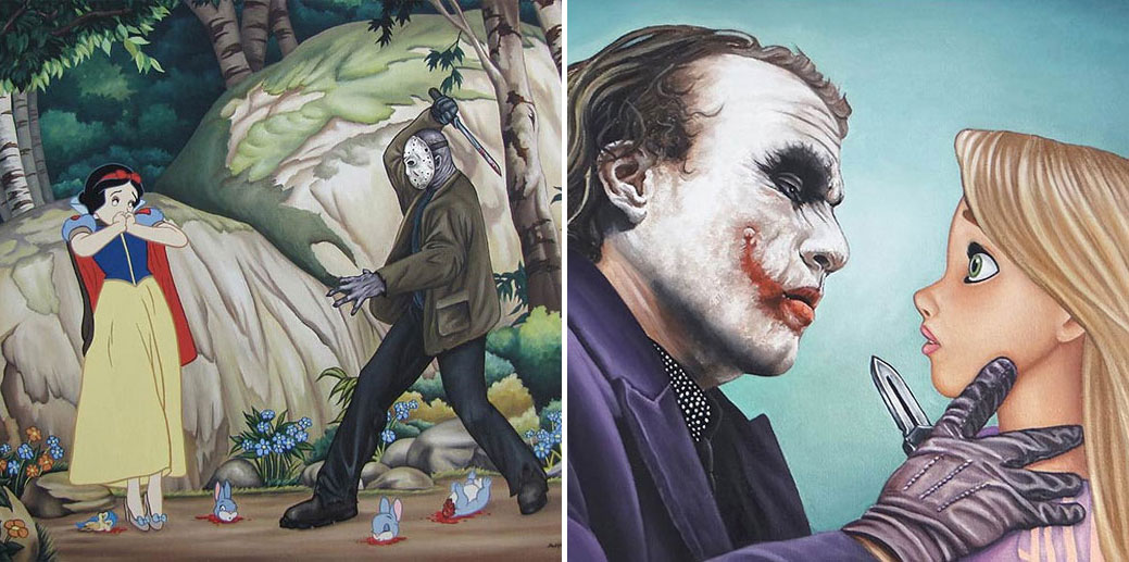 Sweet Disney Princesses Stalked By Villains From Hell » Design You ...