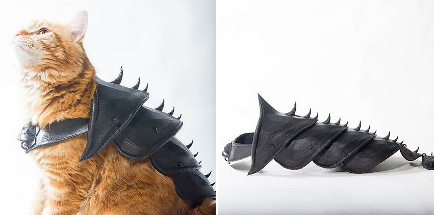 Make Sure Your Cat is Battle Ready With 3D Printed Cat Armor » Design ...