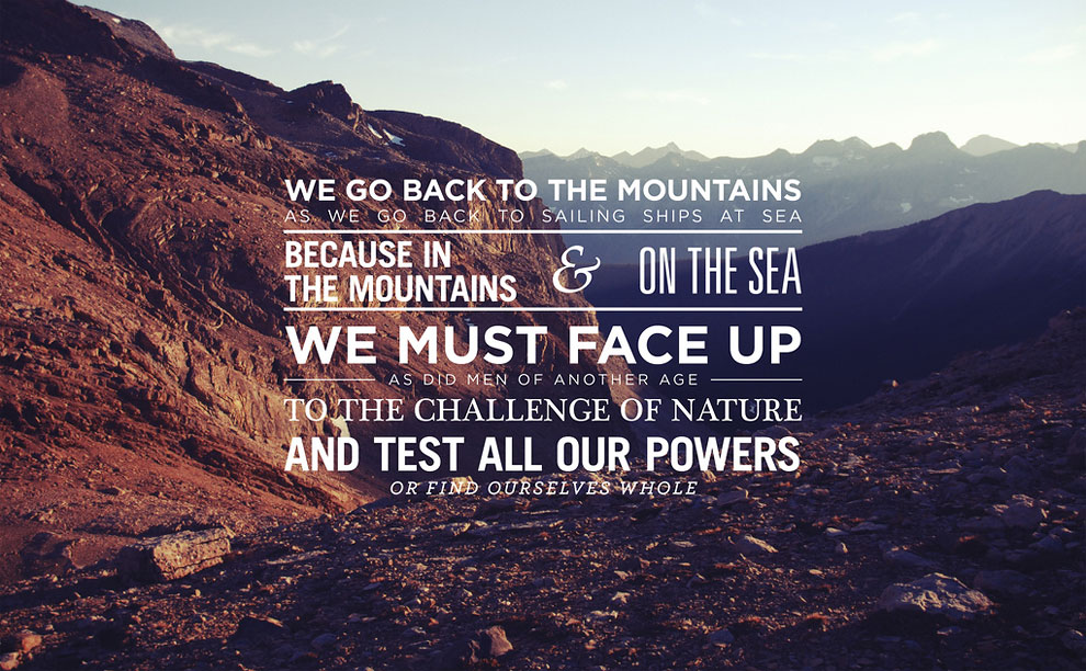 Artist Creates Inspiring Typography On Landscapes » Design You Trust ...