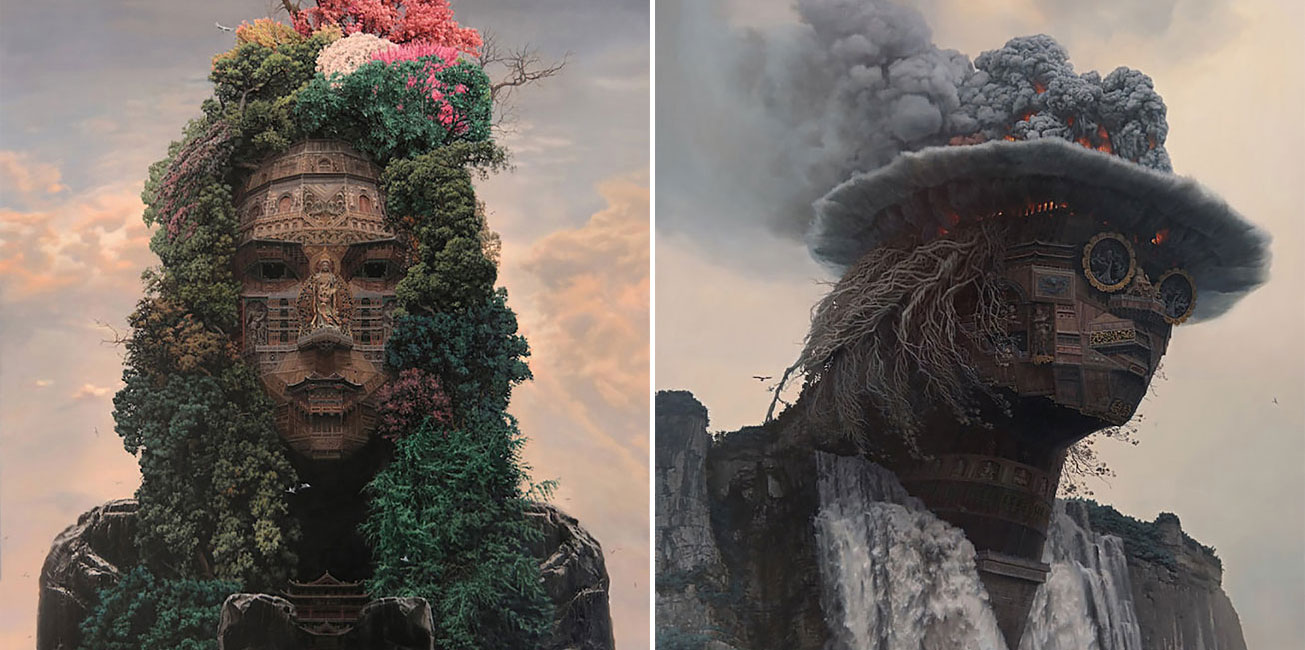 Chinese Artist Paints Rock And Roll Stars As Deities In “Revels Of The ...